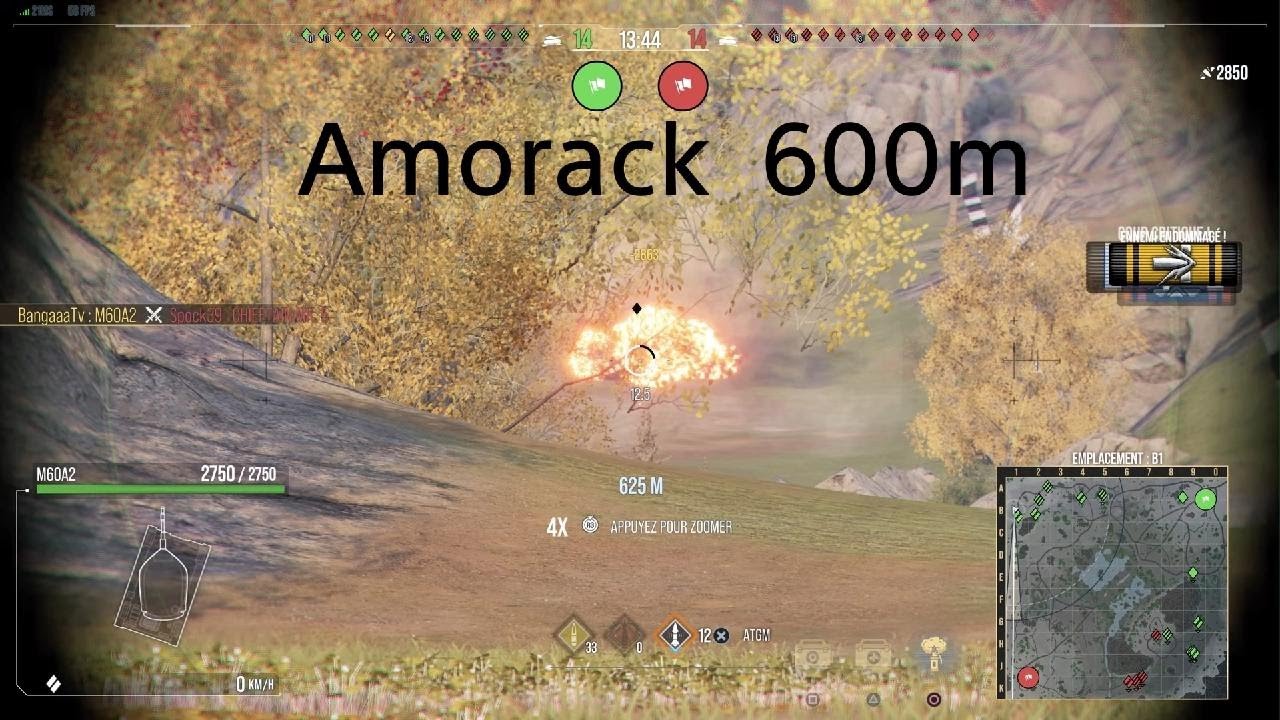 World of Tanks amorack 600m - YouTube