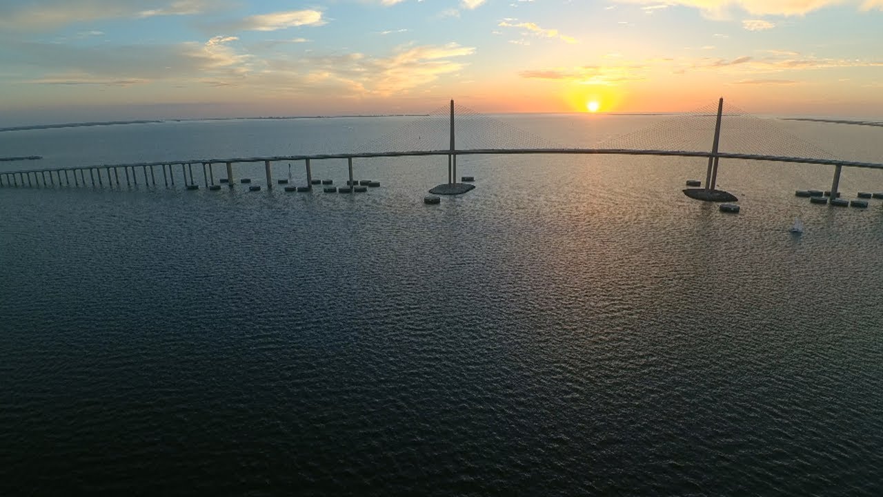 Sunshine Skyway Bridge Sunset