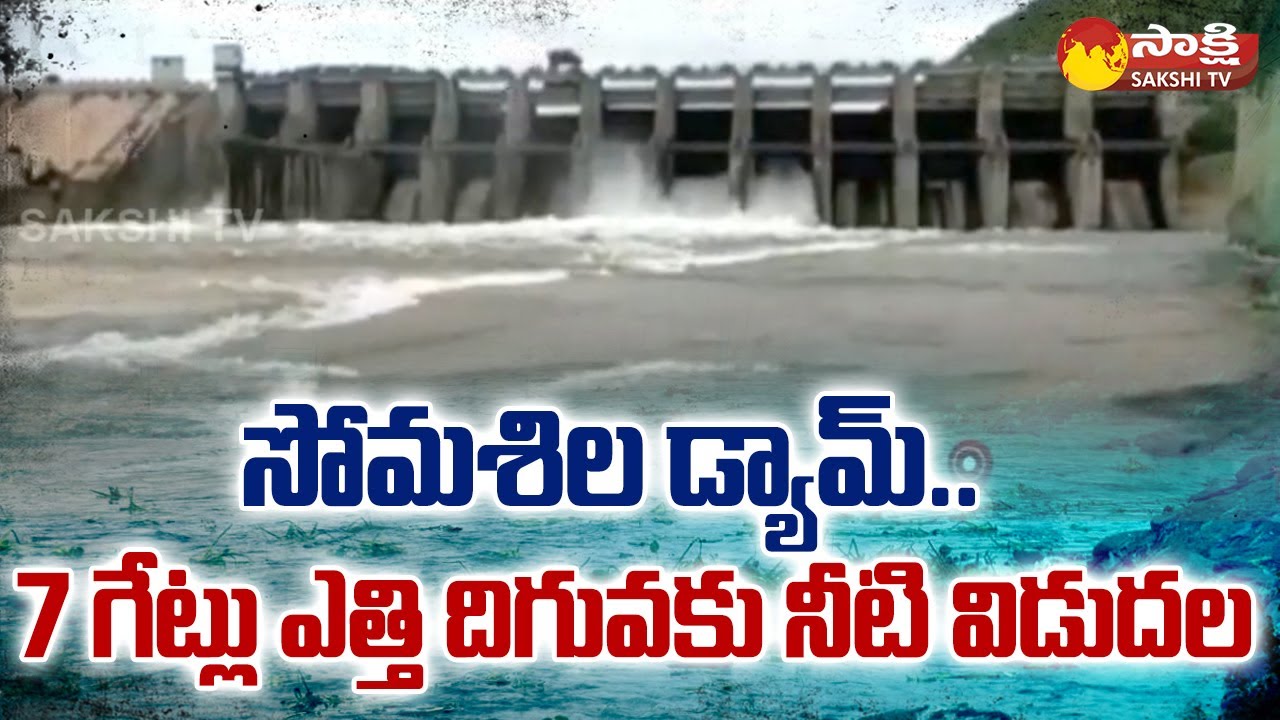 Somasila Dam 7 Gates Lifted | Heavy Water Inflow To Somasila ...