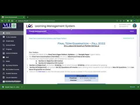 CS403P-Database Management System (Practical)||Final term examination Fall || Syllabus &Sample ...