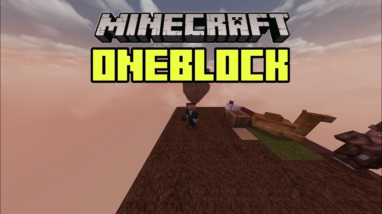 Minecraft oneblock survival EP 1 the beginning - YouTube
