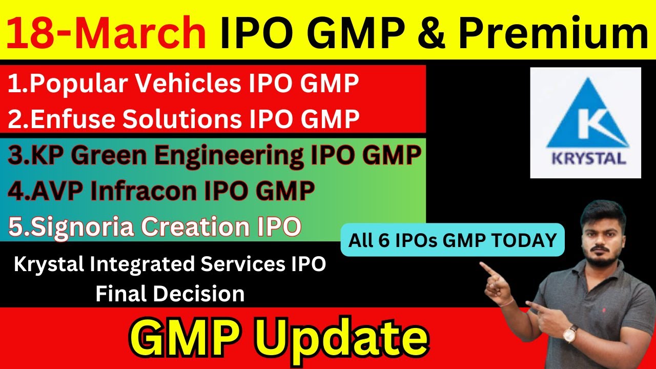 All 6 IPOs IPO GMP | Krystal Integrated Services IPO Final Decision ...