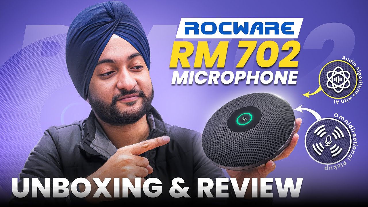 Best Microphone for Conference Room | ROCWARE M702 Microphone Complete ...