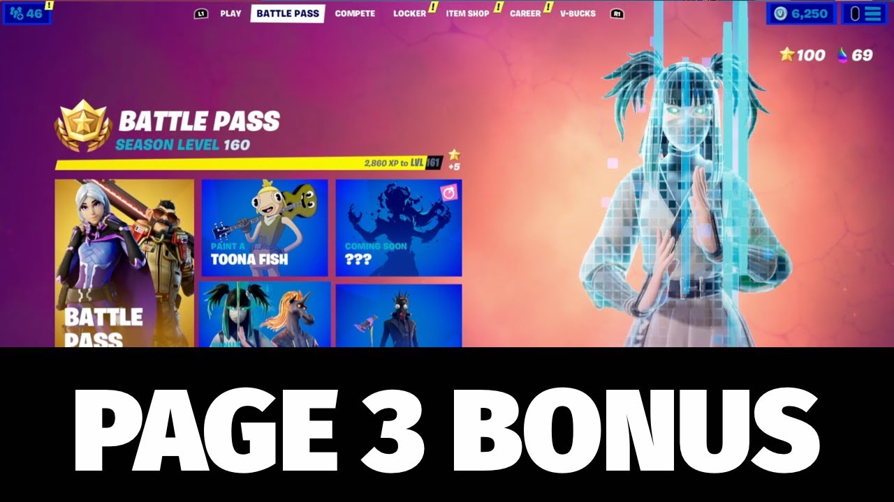 How to Unlock Page 3 in Battle Pass Bonus Rewards - Fortnite Battle ...