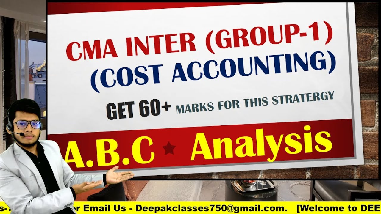 A.B.C Analysis || Cost Accounting || CMA INTER || (PAPER-8) - YouTube