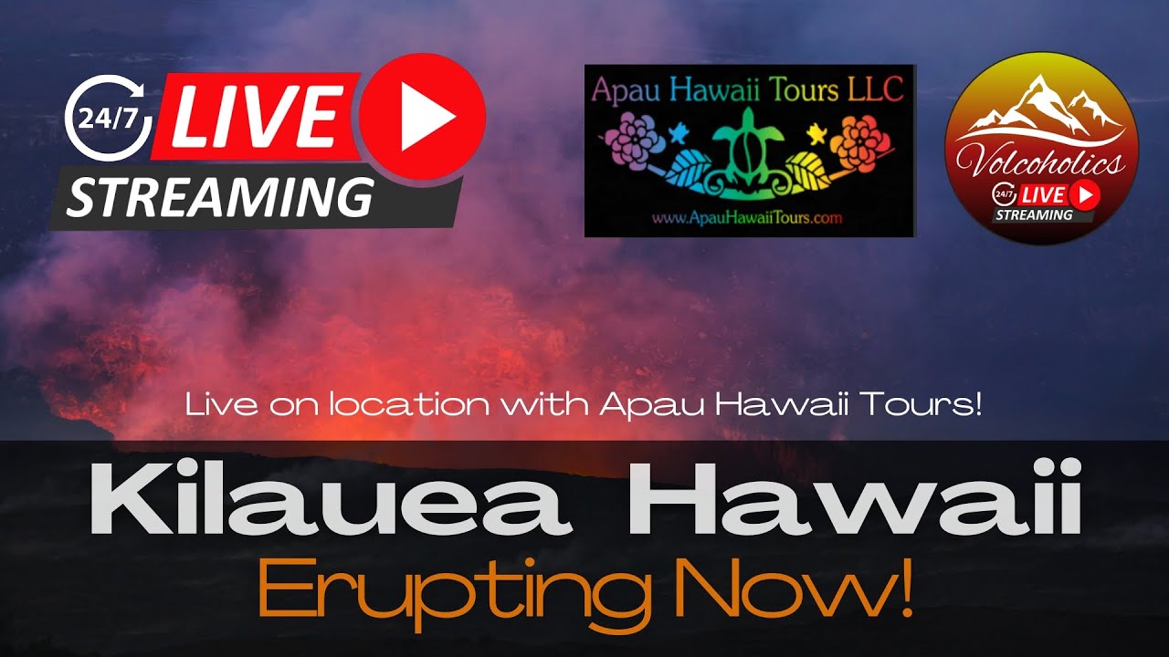 Kilauea New Eruption Live On Location With Apau Hawaii Tours - YouTube