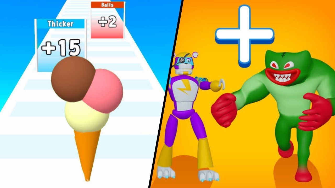 Ice Cream Rush | Merge Ban Ban / All Level Gameplay: Android,iOS - YouTube