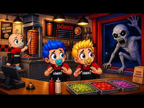 BEBEK EKİBİ KORKUNÇ DÖNERCİDE İŞE BAŞLADI! 🌯😱 Roblox ⭐