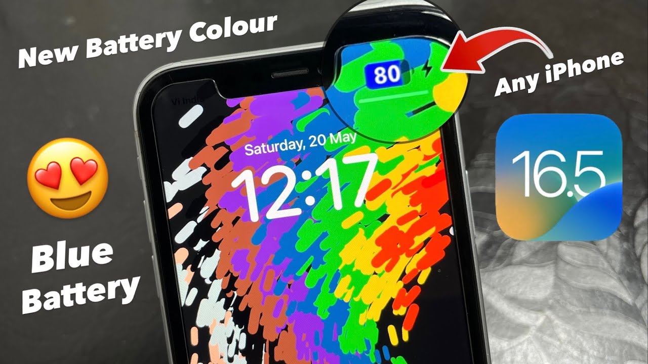 iOS 16.5 New Battery Colour - IOS 16.5 Change iPhone Battery Colour on ...