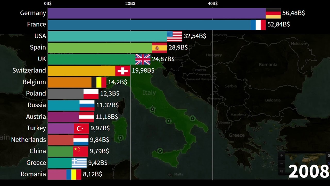 Where does Italy export the most? Italy's Top 15 Export Destination ...