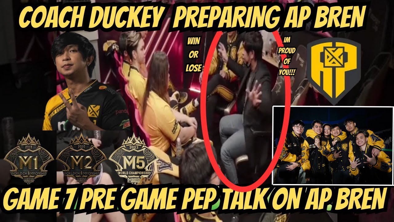 COACH DUCKEY PREPARING AP BREN FOR GAME 7 (GOAT MLBB COACH?) - YouTube