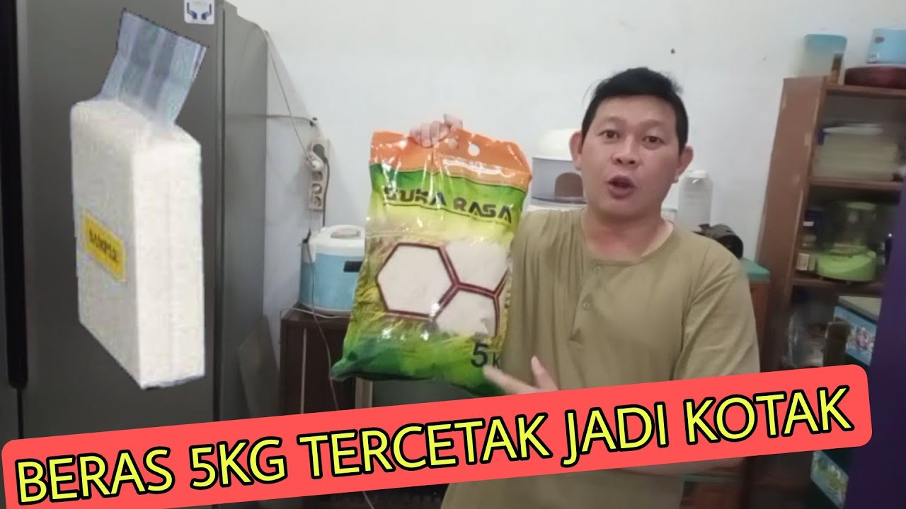 VACUUM SEALER DENGAN PLASTIK BIASA BERAS TERCETAK RAPI - YouTube
