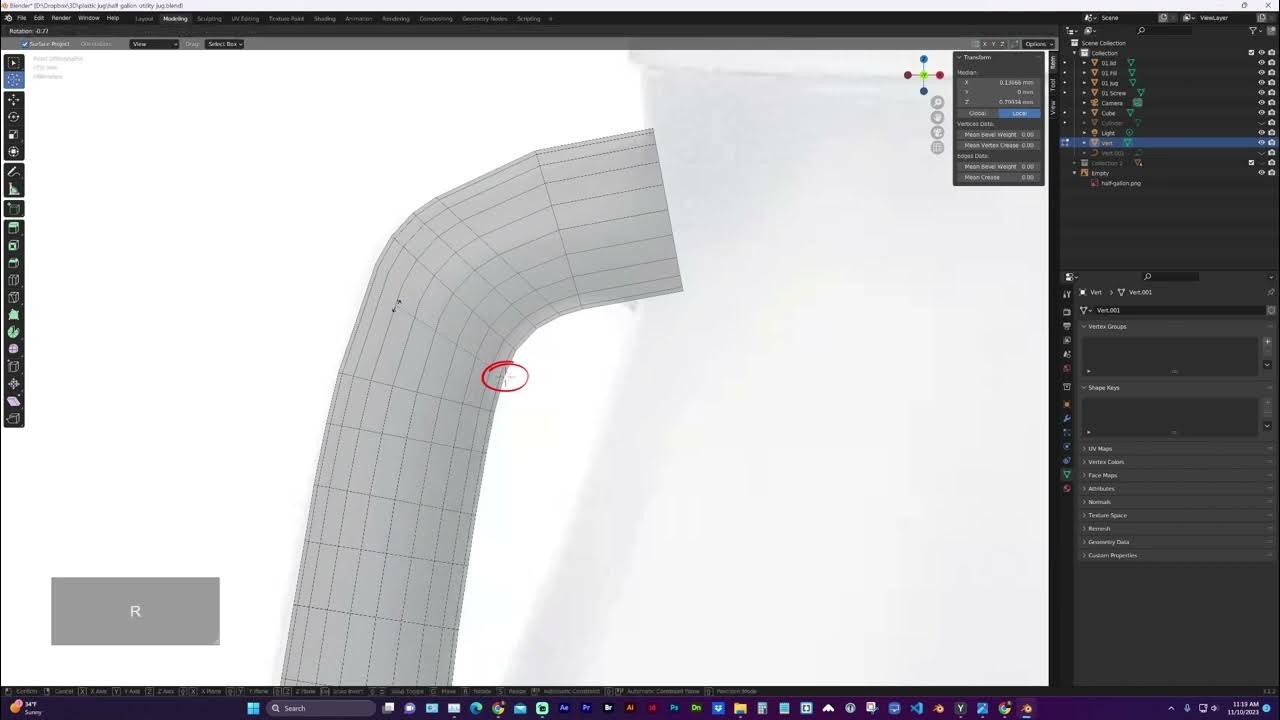 Transform (Rotate, Scale, etc) from 3D cursor as Pivot Point in Blender - YouTube