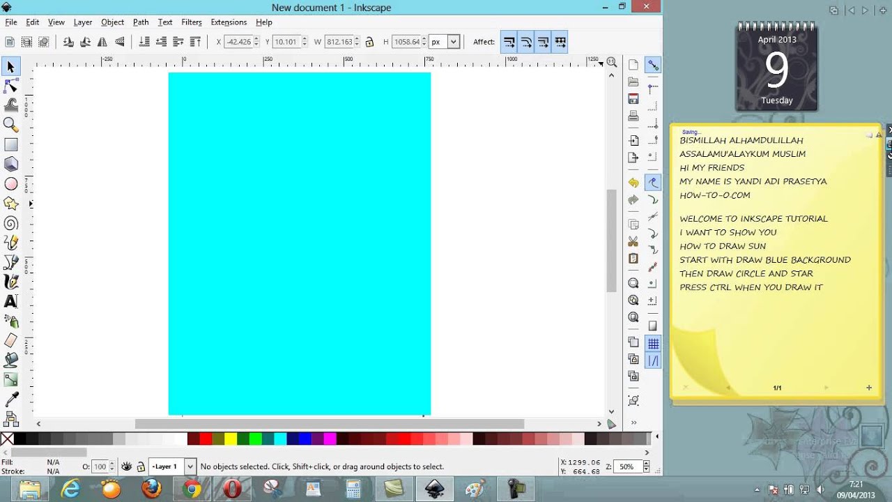 How to draw sun inkscape - YouTube
