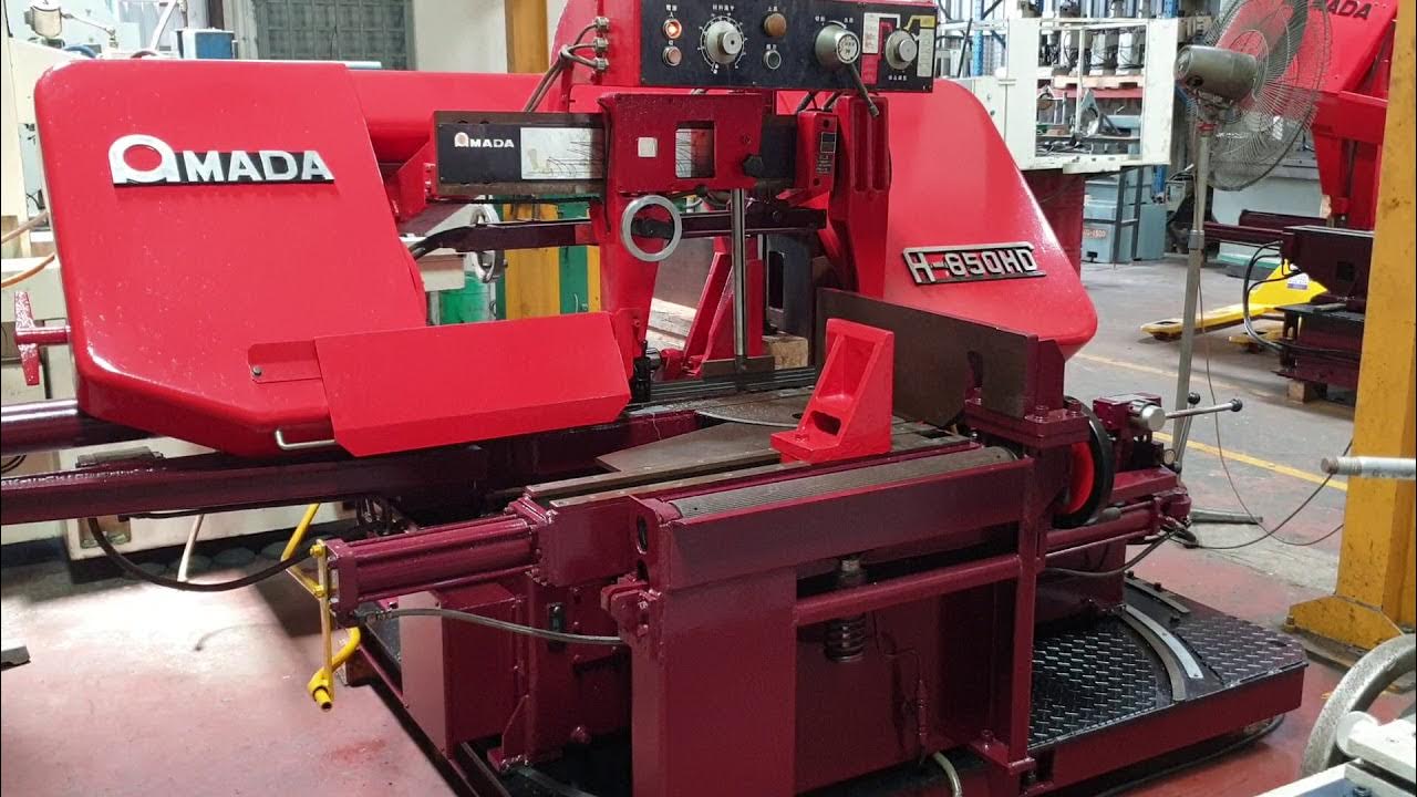 AMADA H-650HD Heavy Duty Bandsaw Machine - YouTube