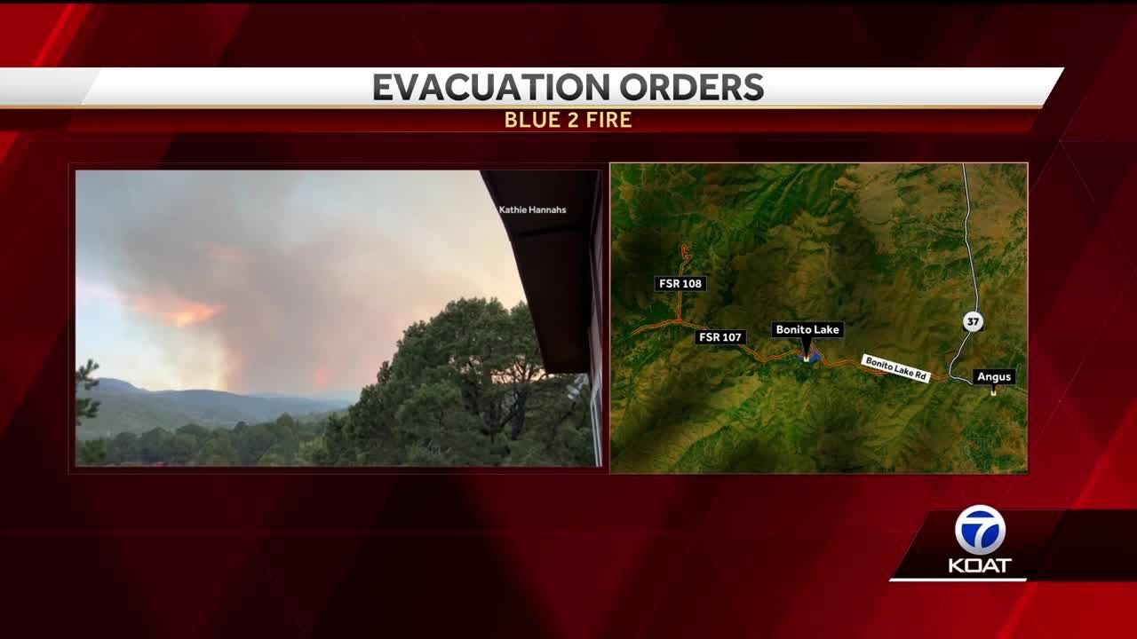 Blue 2 Fire Update: New Mexico evacuations and fire information - YouTube