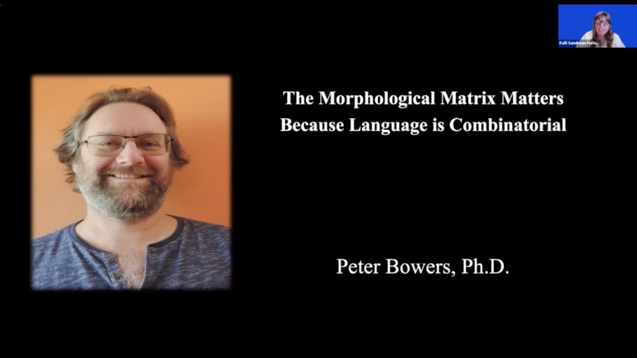 The Morphological Matrix Matters Because Language is Combinatorial ...