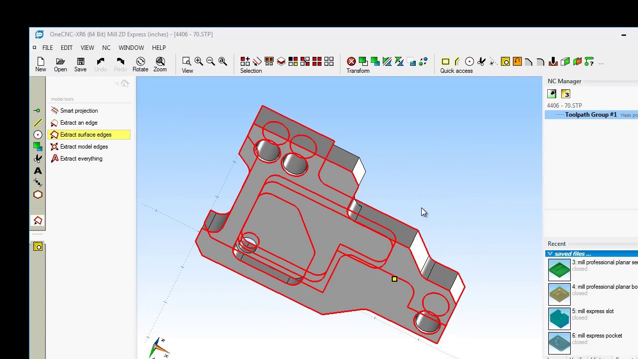 CAD CAM - OneCNC Mill Express - Quick Overview - YouTube