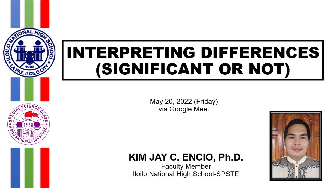 Interpreting Differences Significant or Not - YouTube
