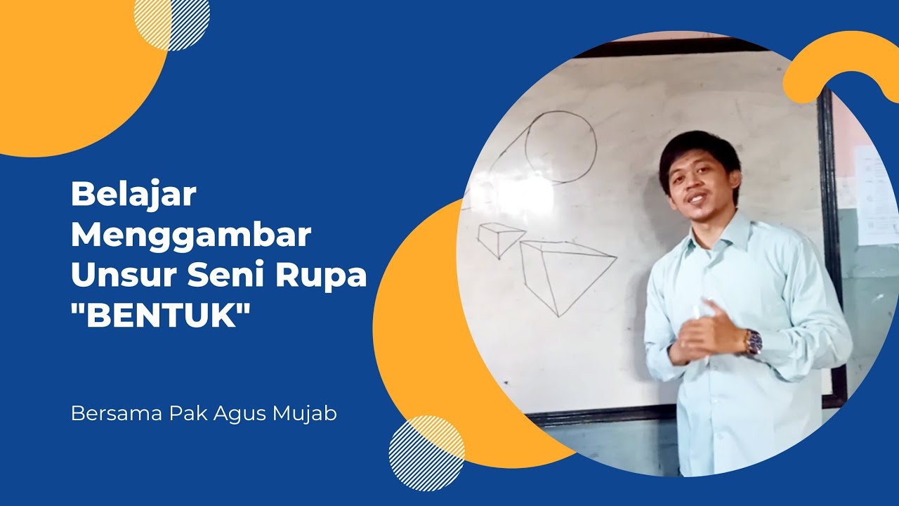 Belajar menggambar unsur BENTUK dalam seni rupa - YouTube