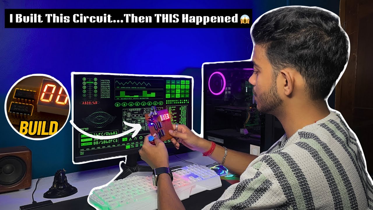 "00–99 Counter using 7490 & 7447 IC with Dual 7-Segment Display 🔥 | DIY ...