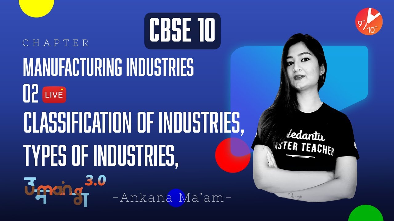 🏭 Manufacturing Industries L-2[Classification of Industries, Types of ...