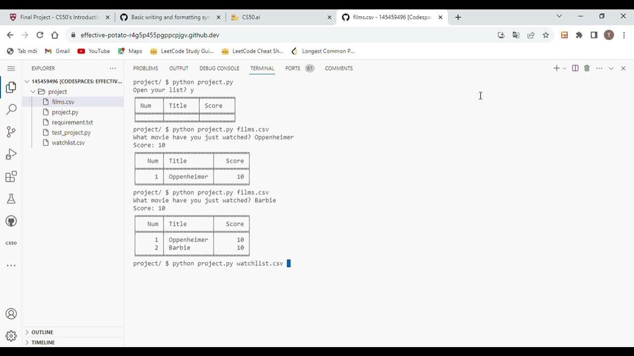 CS50P Final Project - YouTube