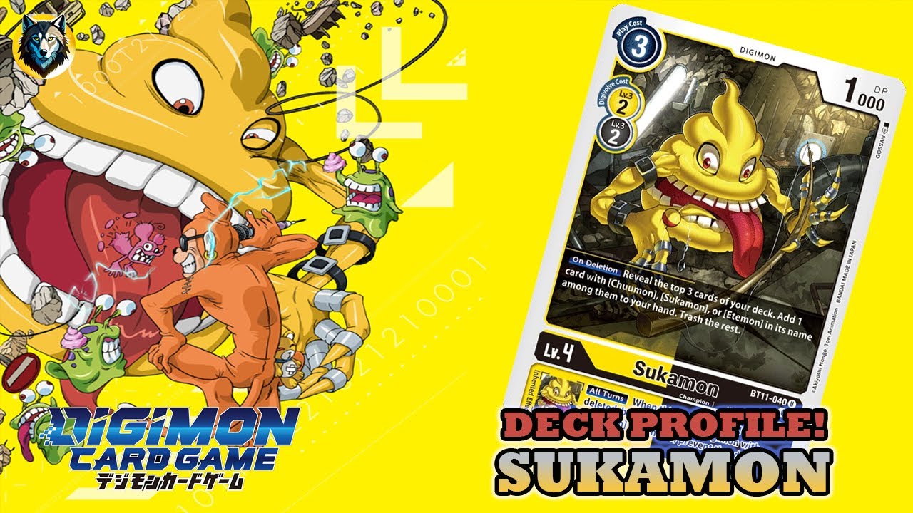 SUKAMON Deck Profile | Digimon Card Game - YouTube