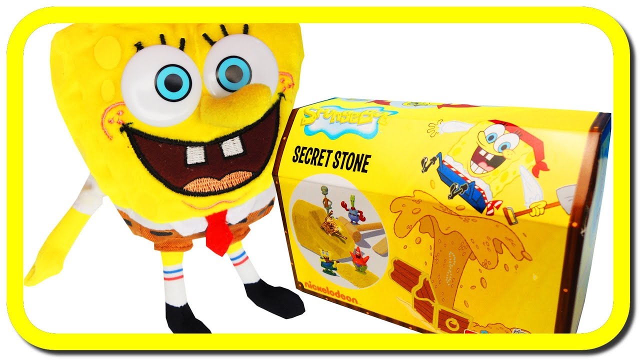 Spongebob Secret Stone Schatztruhe Spielzeug - YouTube