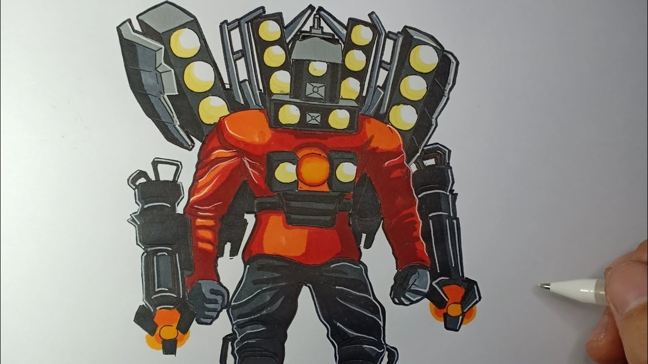 How To Draw New Titan Speakerman in Dom Studio - YouTube