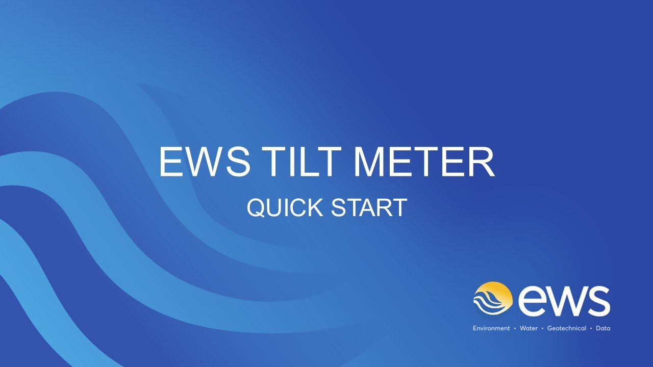 EWS Tilt Meter Quickstart Guide - YouTube