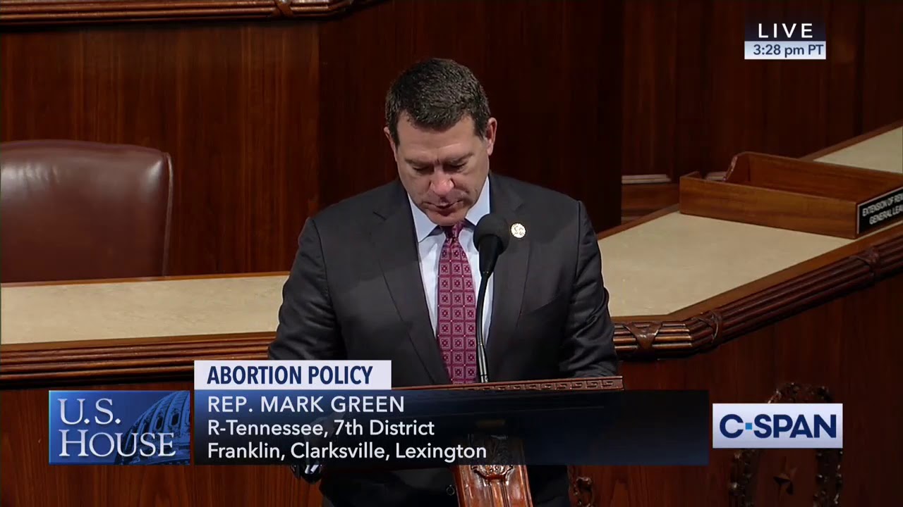 Rep. Mark Green (R-TN) on 47th Anniversary of Roe v Wade - YouTube
