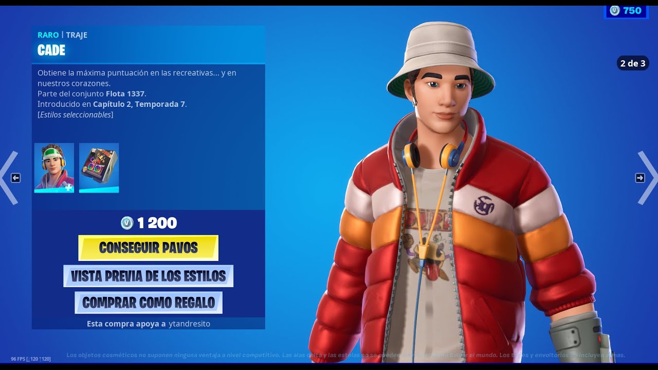 NUEVA SKIN *CADE* NUEVA TIENDA FORTNITE HOY 29 DE AGOSTO *TIENDA DE ...