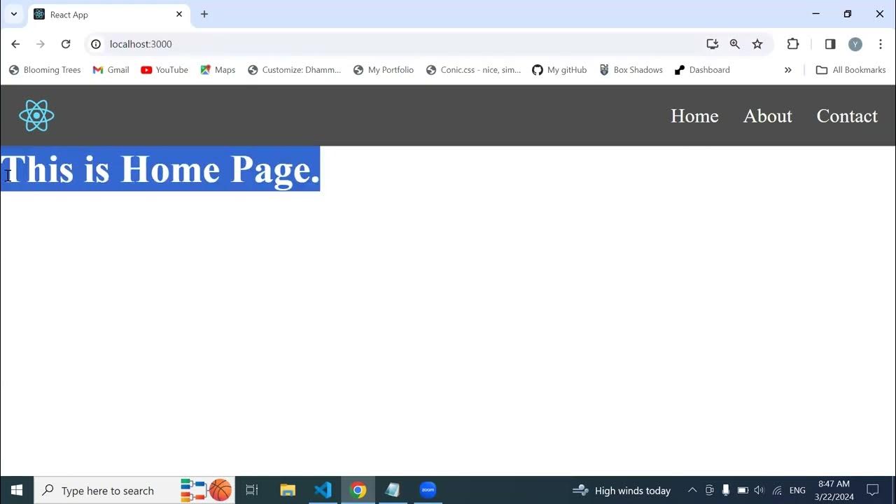 7 . React JS မှာ Navbar Component တည်ဆောက်ပြခြင်း ၄ - YouTube