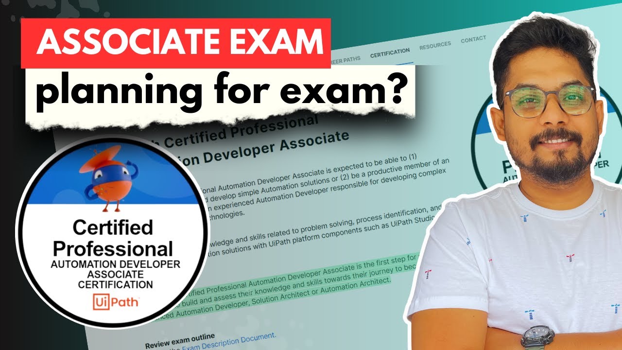 UiPath Associate Certification Preparation & Planning - YouTube