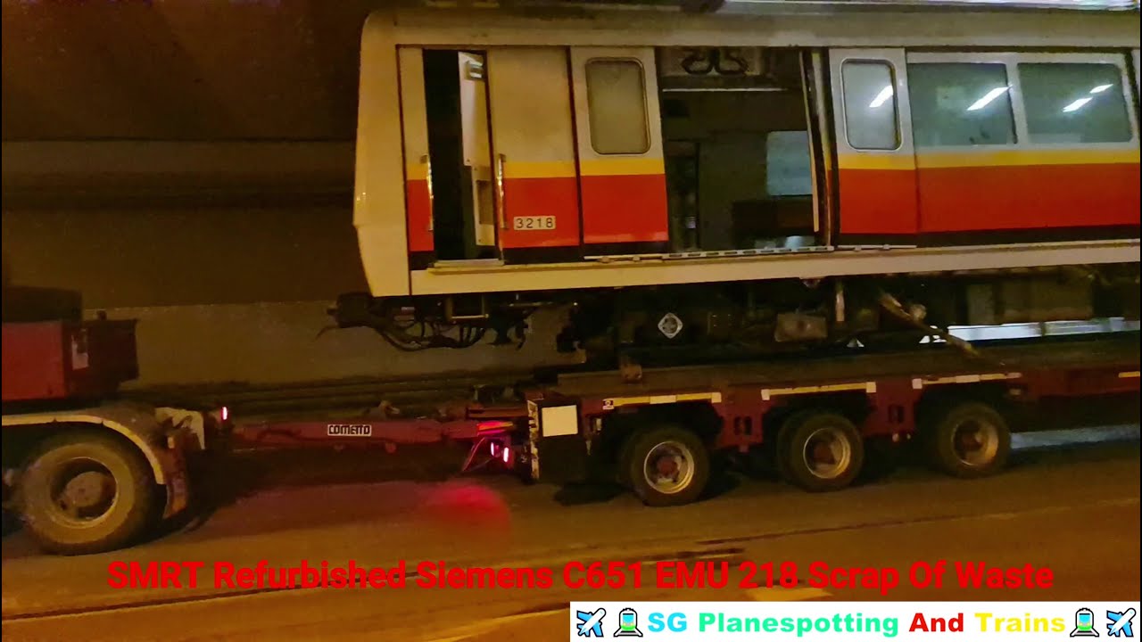 [Throwback And Sadness Farewell] SMRT Refurbished Siemens C651 EMU 218 ...