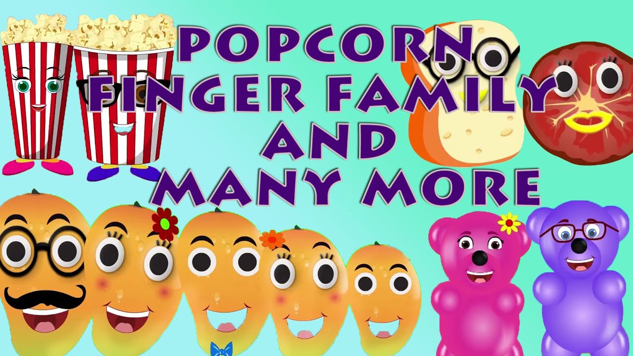Popcorn Finger Family And Many More | Finger Family Rhymes Collection ...