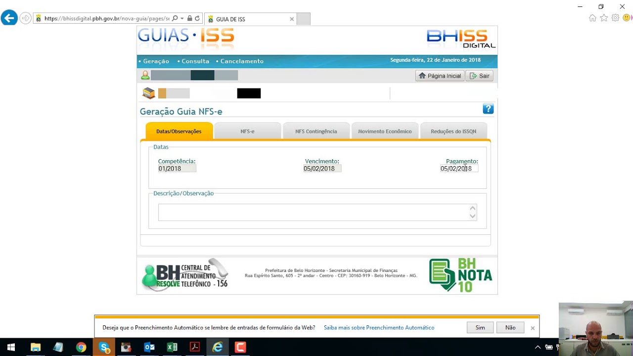Vídeo Tutorial Emissão de Guia Ambiente ISS Digital PBH - YouTube