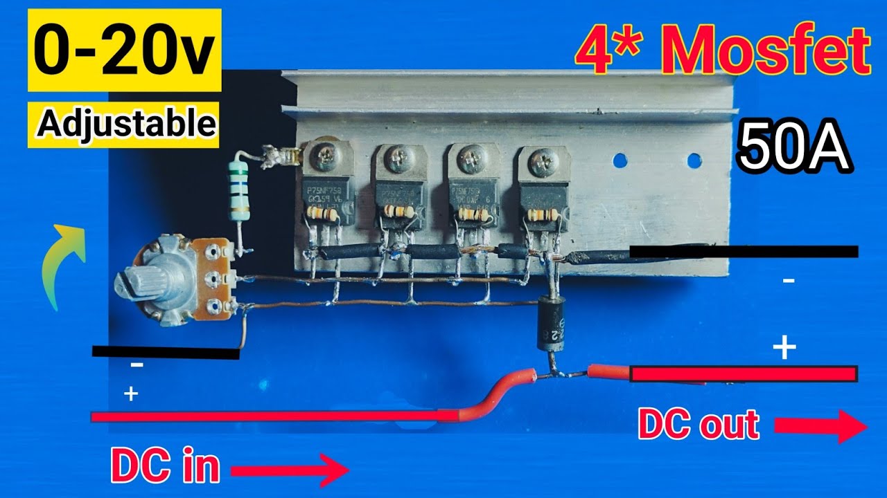 simple volt controller diy\how make adjustable voltage regulator using ...