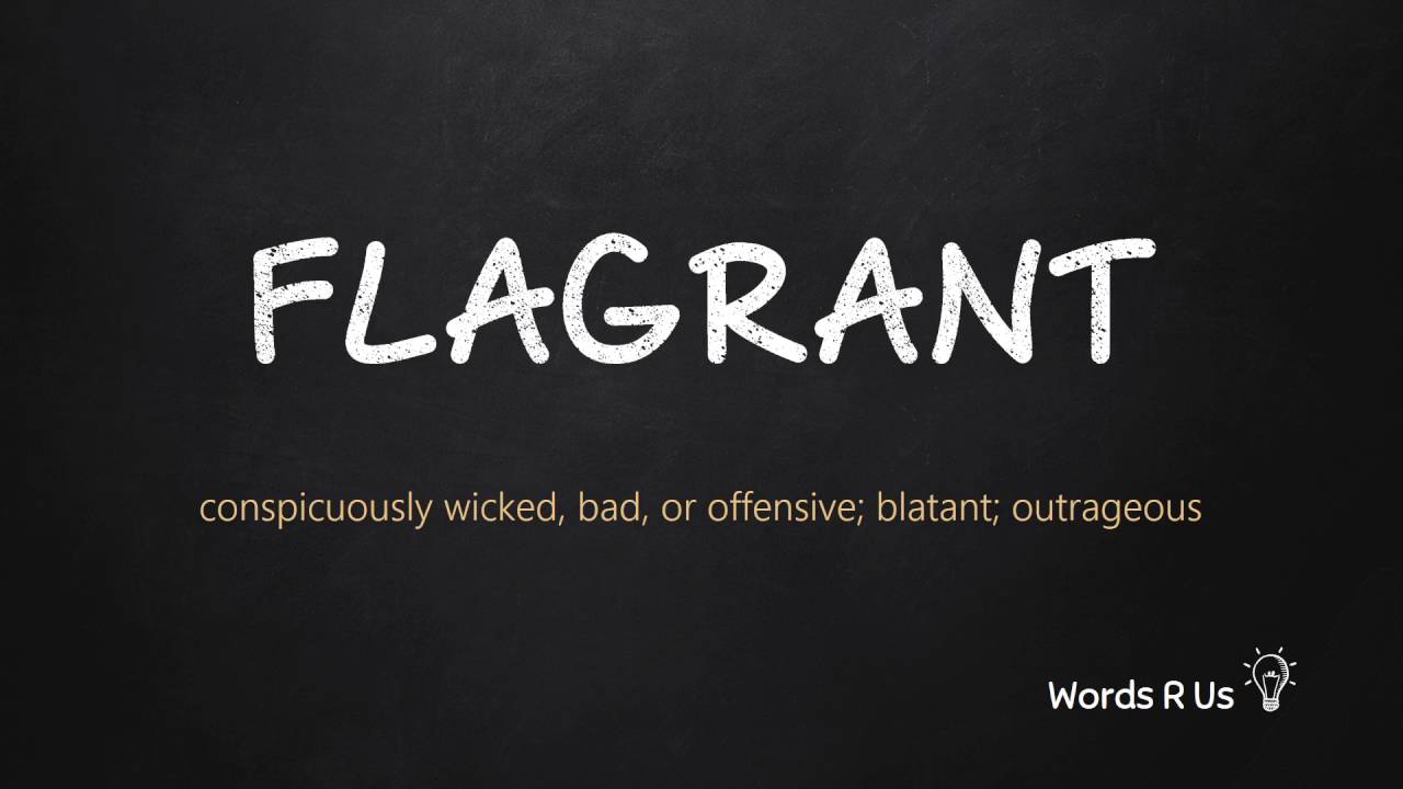 How to Pronounce FLAGRANT in American English - YouTube