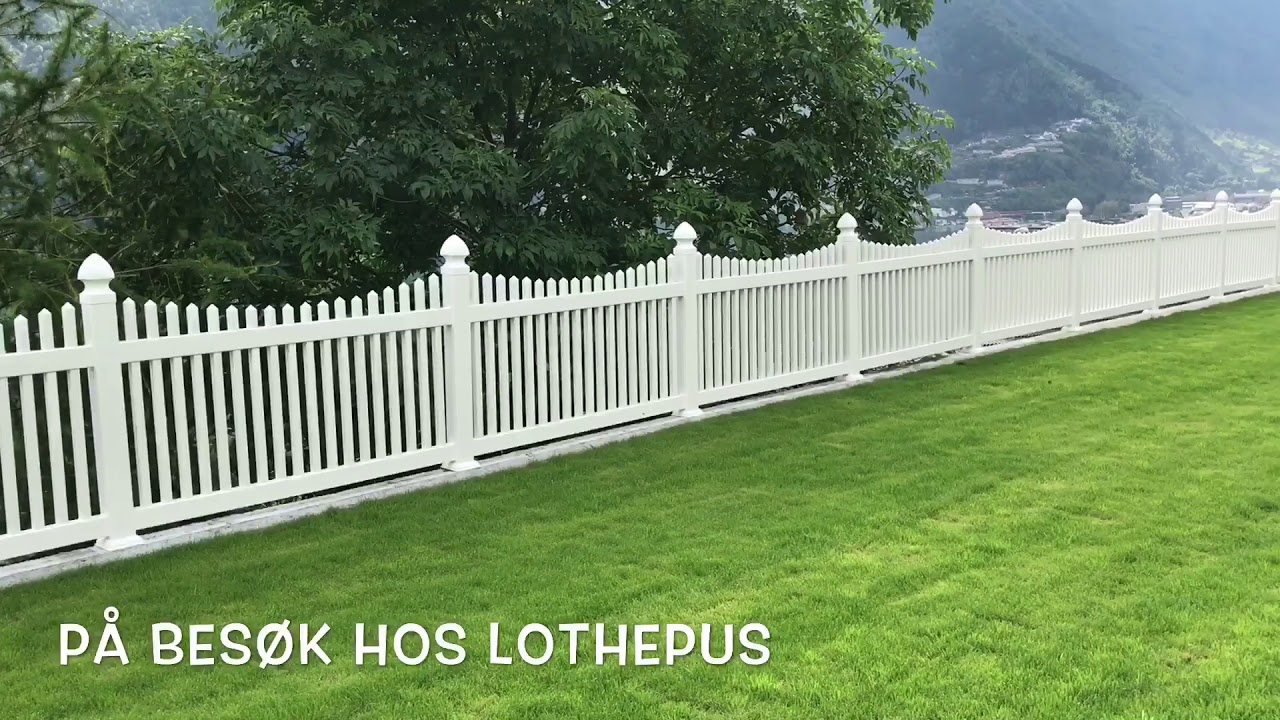 PVC gjerder - Vedlikeholdsfrie - YouTube