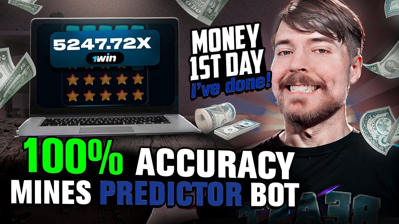 MAKED 1000$ WITH MINES PREDICTOR | 1WIN MINES HACK BOT | THIS IS THE ...