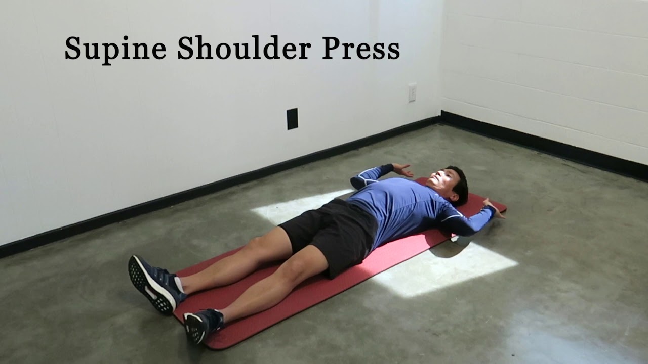 Supine Shoulder Press - YouTube