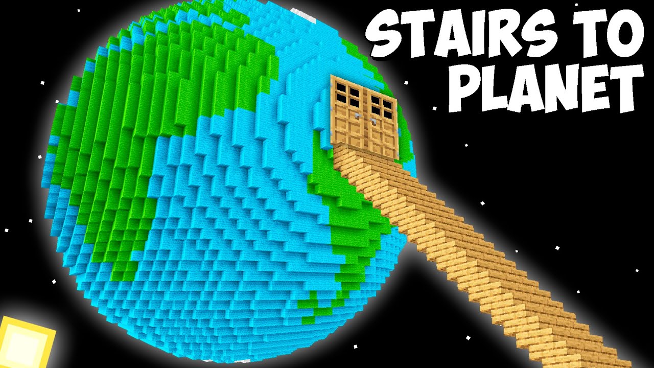 Where do THE LONGEST STAIRS TO THE PLANET LEAD in Minecraft? I found ...
