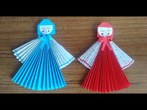 Kağıttan Kolay Bebek Yapımı - Çocuklar İçin Kolay El Becerileri / How to Make a Paper Dolly ?