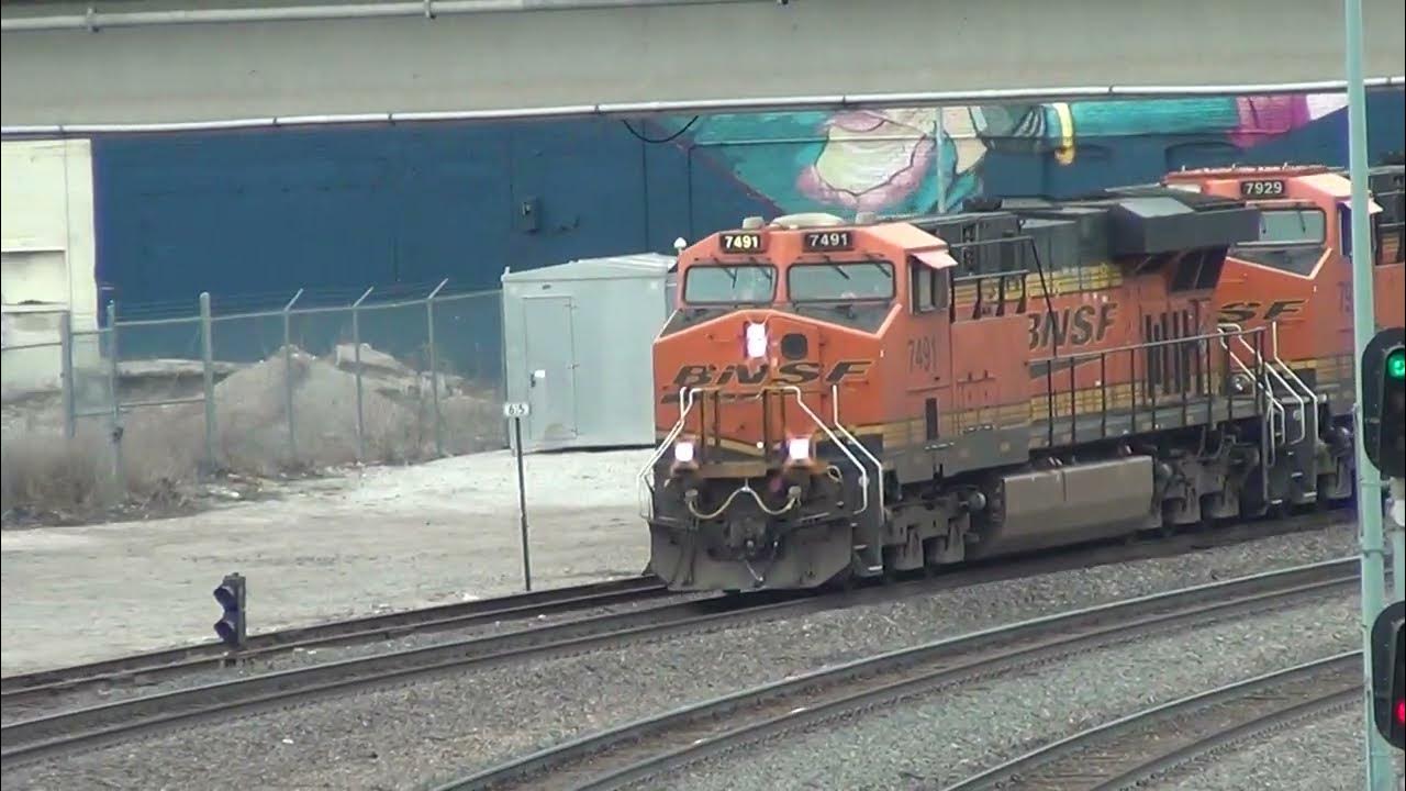 BNSF #7491 Leads WB Intermodal. Kansas City, MO 3/22/25 - YouTube