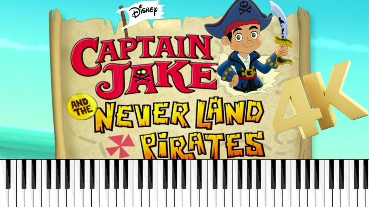 Jake And The Never Land Pirates Sheet Music Easy Tutorial 4K - YouTube