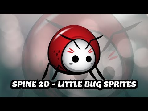 SPINE 2D - LITTLE RED BUG ANIMATION FOR GAME DEVELOPERS - YouTube