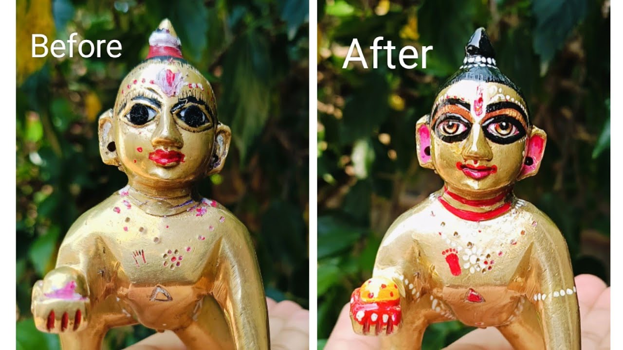 Laddu Gopal shringer 🎨 Easy laddu gopal Angarag /Shringer🎨 - YouTube