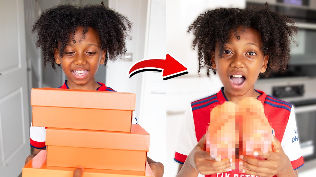 I SURPRISED ISAIAH WITH HIS DREAM FOOTBALL BOOTS! - YouTube